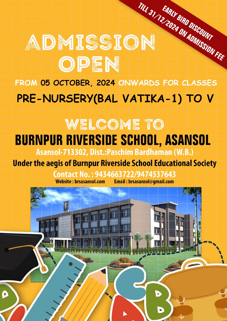 Admission Open for Burnpur Riverside School, Asansol – BURNPUR ...